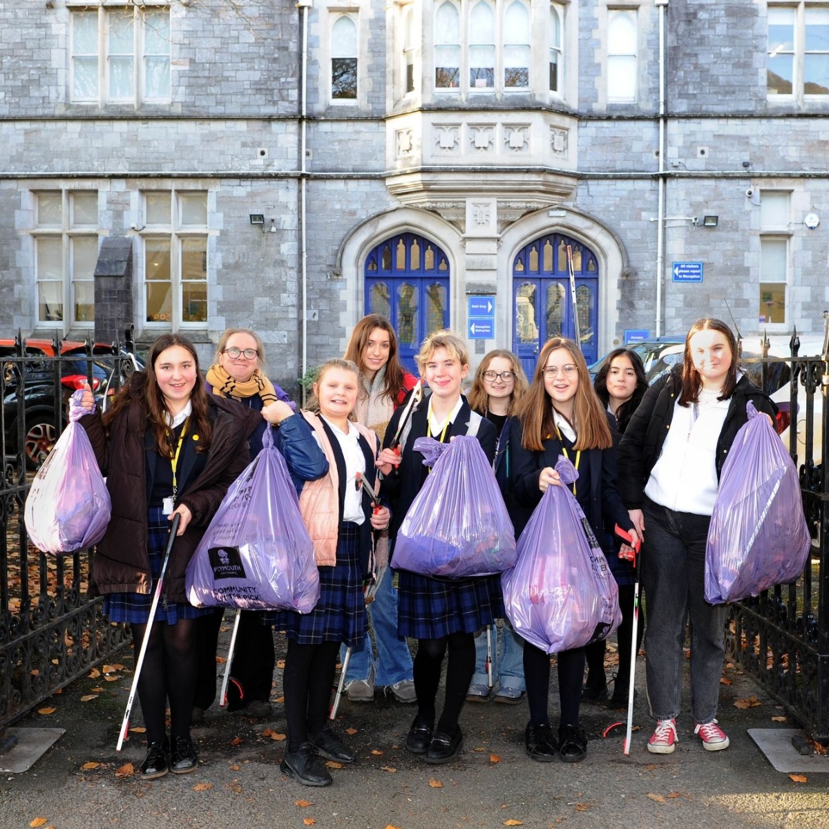 Plymouth High School for Girls - PHSG are keeping our patch clean