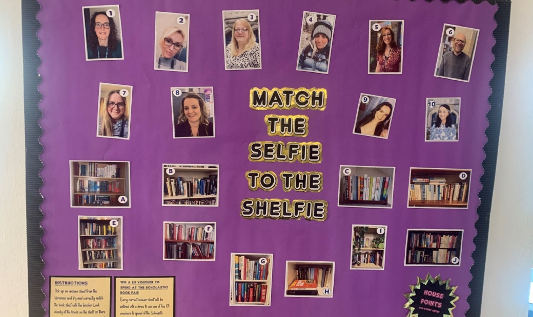 Plymouth High School for Girls - Can you match the 'selfie to the shelfie'?