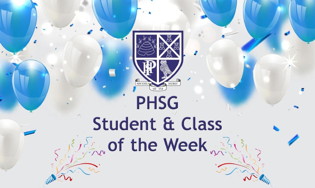 Plymouth High School for Girls - PHSG Student and Class of the week