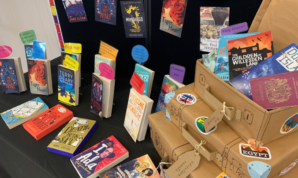 Plymouth High School for Girls - New Arrivals Display in Library